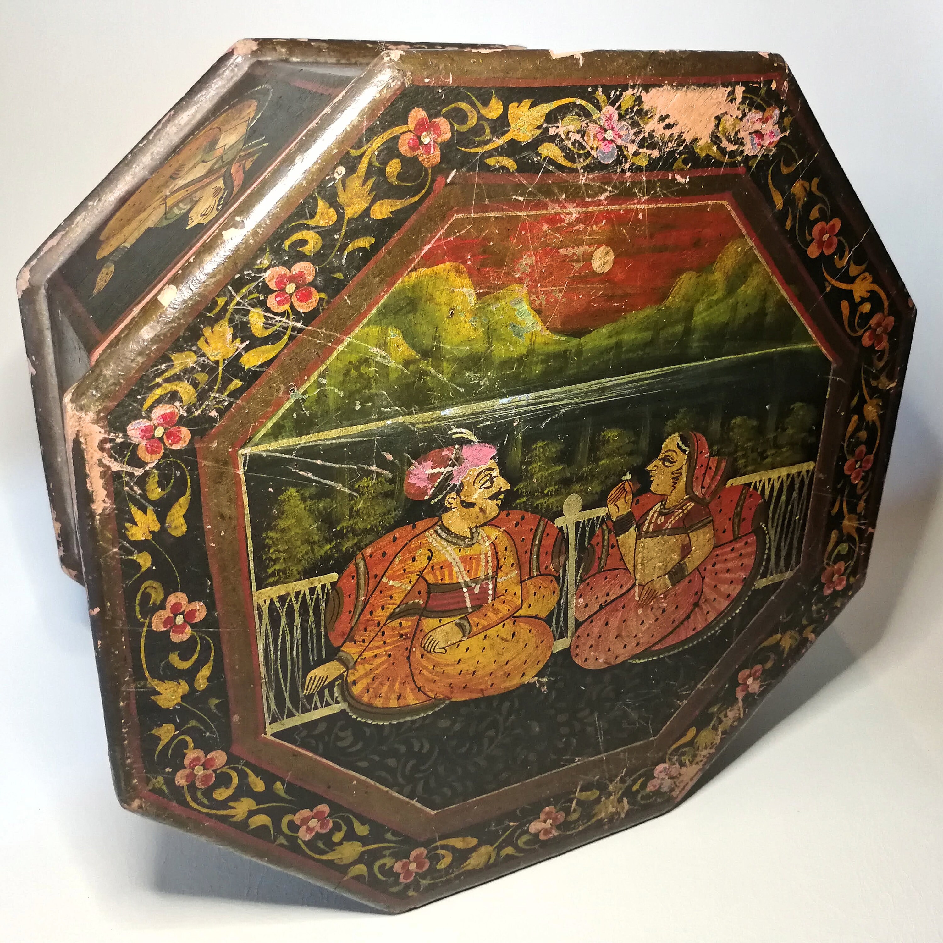 Anglo-indian India Antique Mughal Wooden CASKET Chest Marriage Box - Etsy