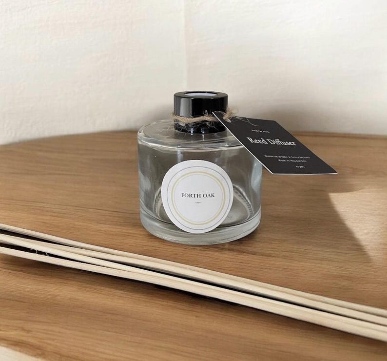 Luxury Reed Oil Diffuser 125ml, Bathroom and Living Area Decor, Eco-friendly Home Fragrance ...