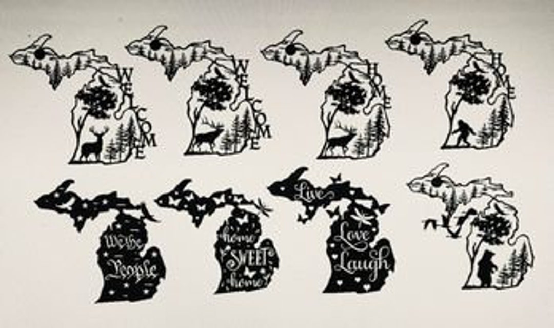 Michigan State Bundle DXF SVG for Plasma Cutting - Etsy