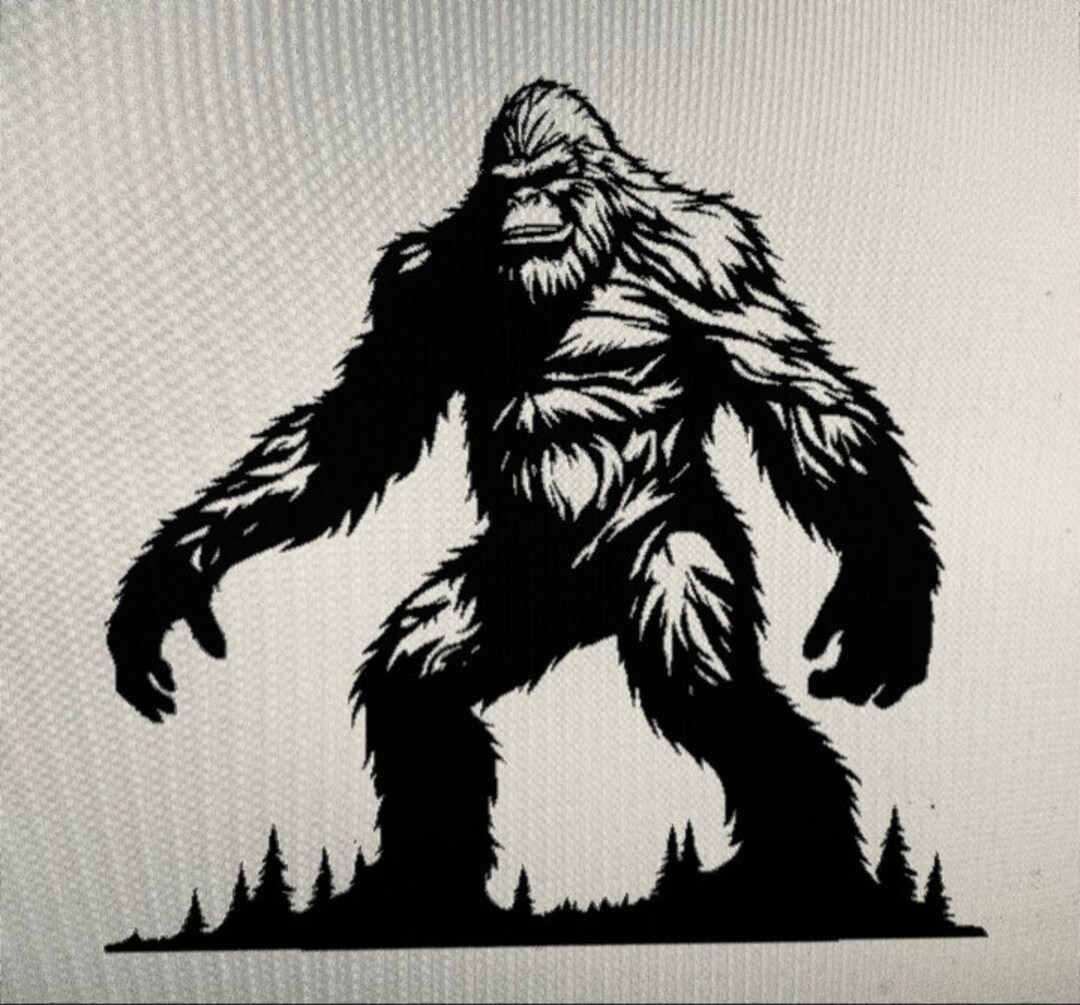 Bigfoot Detailed Front View. DXF and SVG Format . Plasma Cutting - Etsy