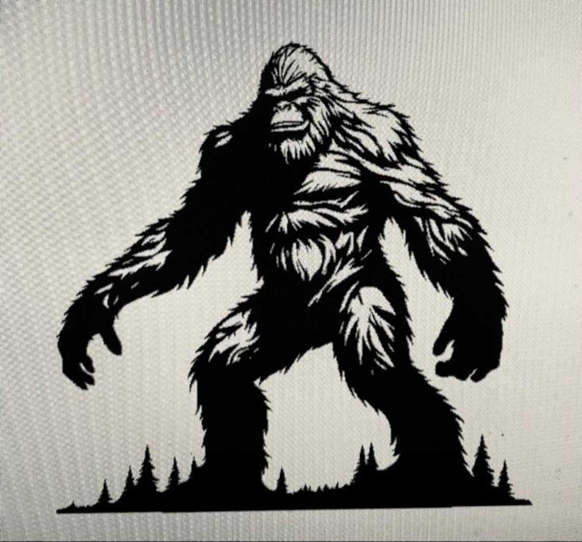 Bigfoot Detailed Front View. DXF and SVG Format . Plasma Cutting - Etsy