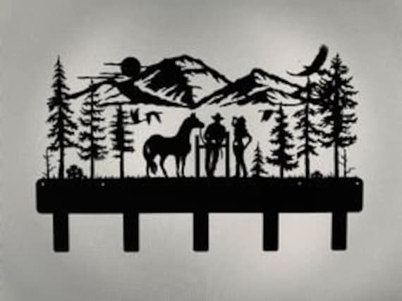 Western Coatrack DXF for Plasma Use - Etsy