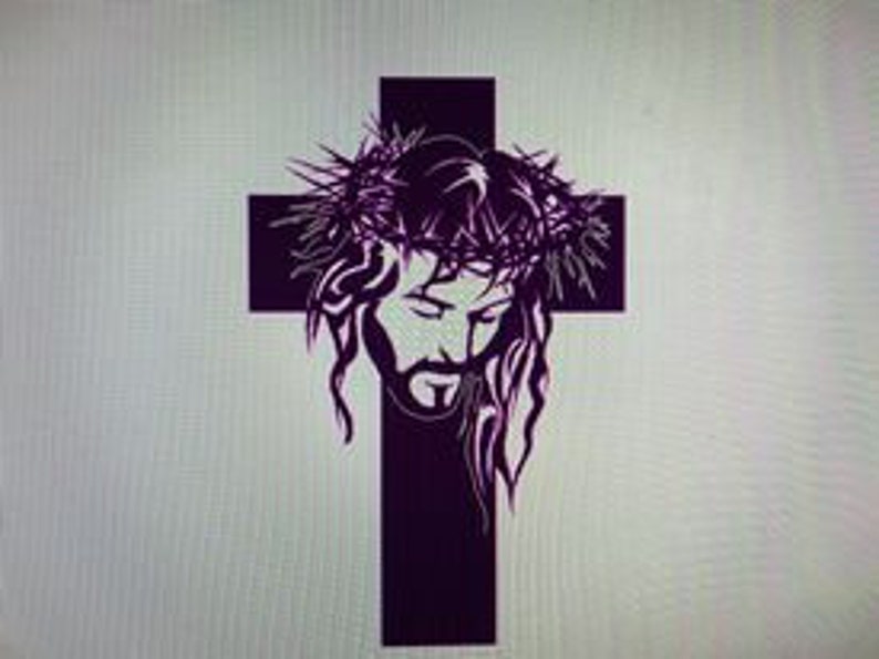 Jesus on the Cross Dxf for Plasma Cutting - Etsy