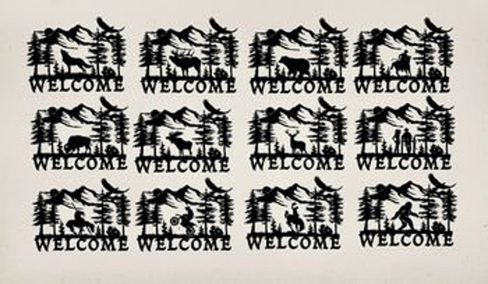 Welcome Signs for Plasma Cutting ! DXF and SVG Format - Etsy