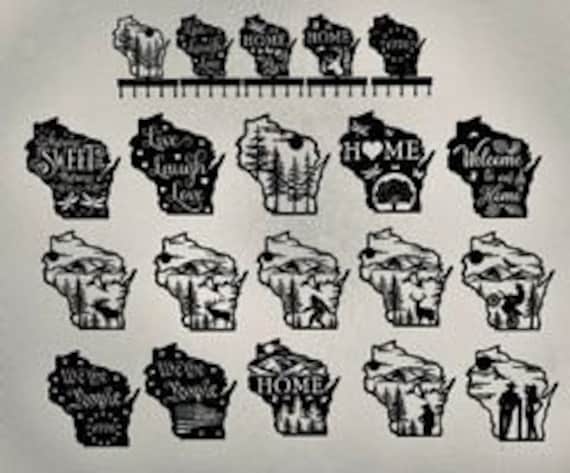 Wisconsin State Bundle for Plasma Cutting DXF Format - Etsy