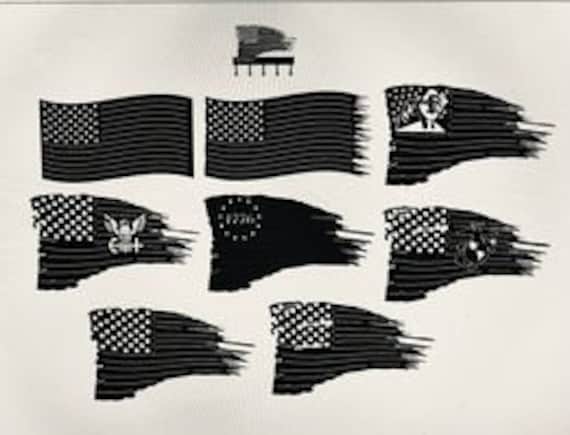 Flag Bundle for Plasma CNC DXF SVG - Etsy
