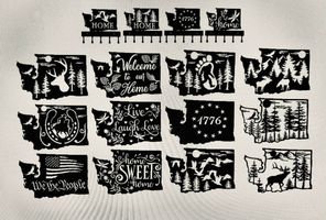Washington State Bundle for Plasma Cutting DXF Format - Etsy
