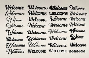 32 Welcome Fonts DXF SVG Nice to Have !! - Etsy