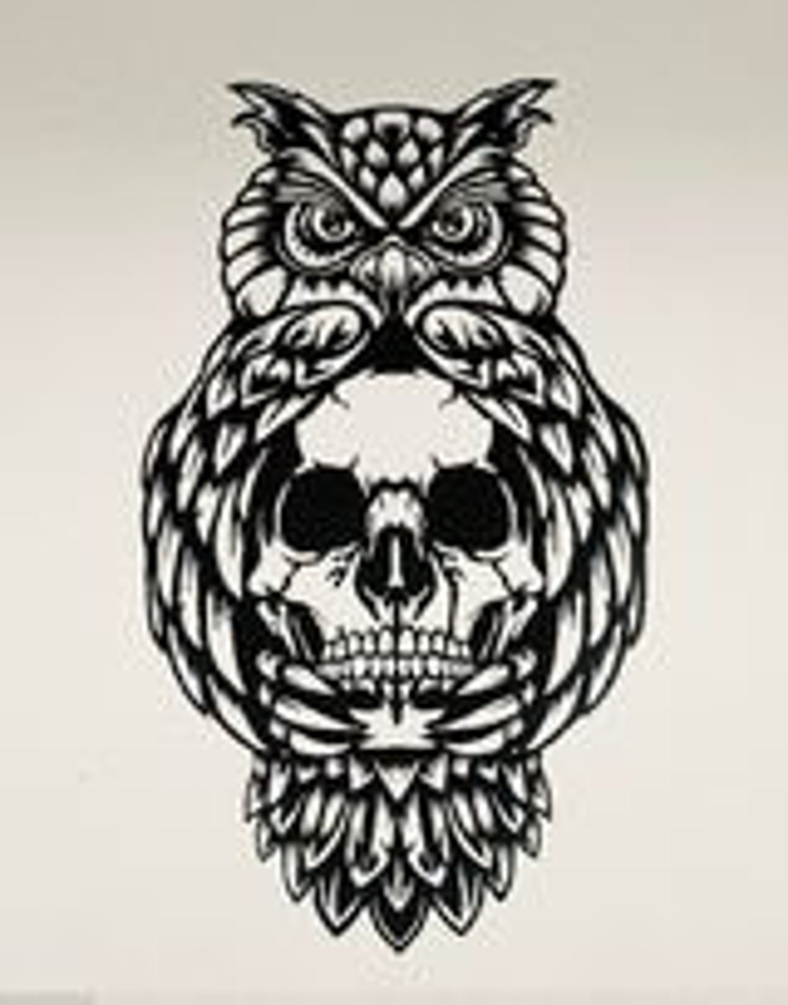 Owl Skull for Plasma Cutting DXF and SVG Format. 36 Inch Tall. - Etsy