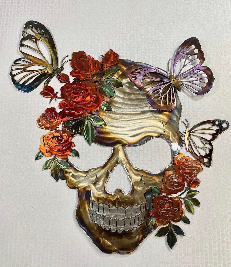 Skull Butterfly Scene - Etsy