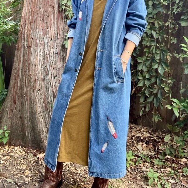 Denim Duster - Etsy