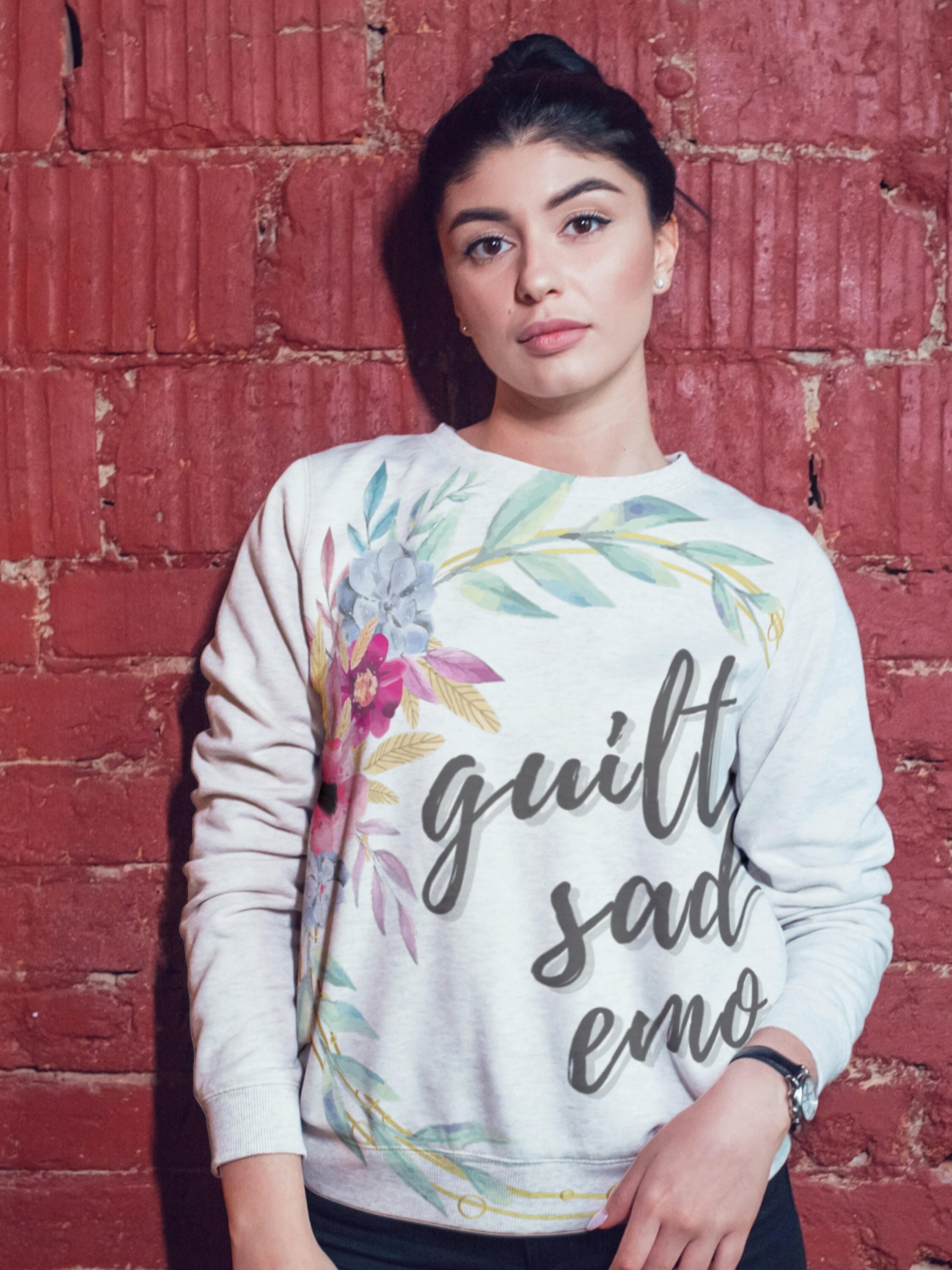 Guilty Sad Emo Art Print Style 1 | Poster, Hanging, Canvas, Custom ...