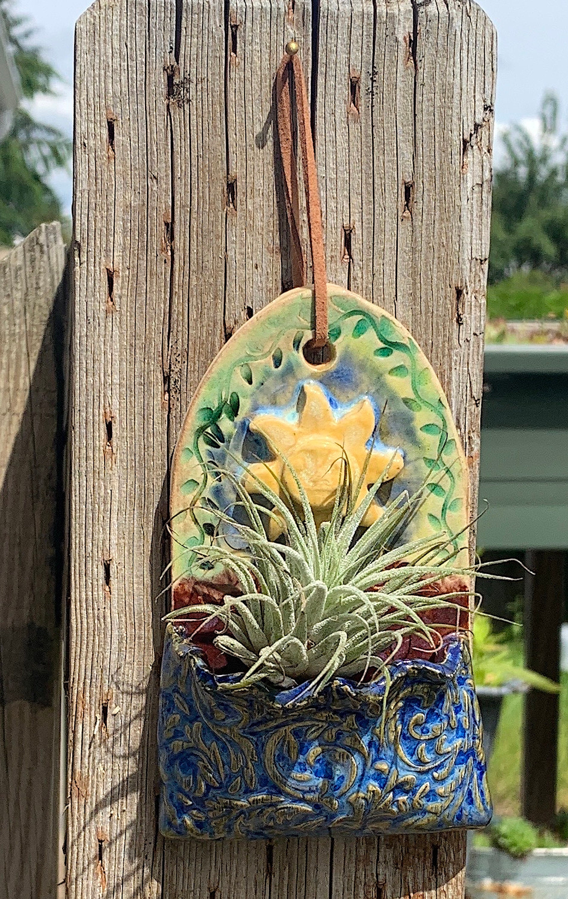 Tiny Wall Pocket With Sunshine 5 Inches Tall - Etsy