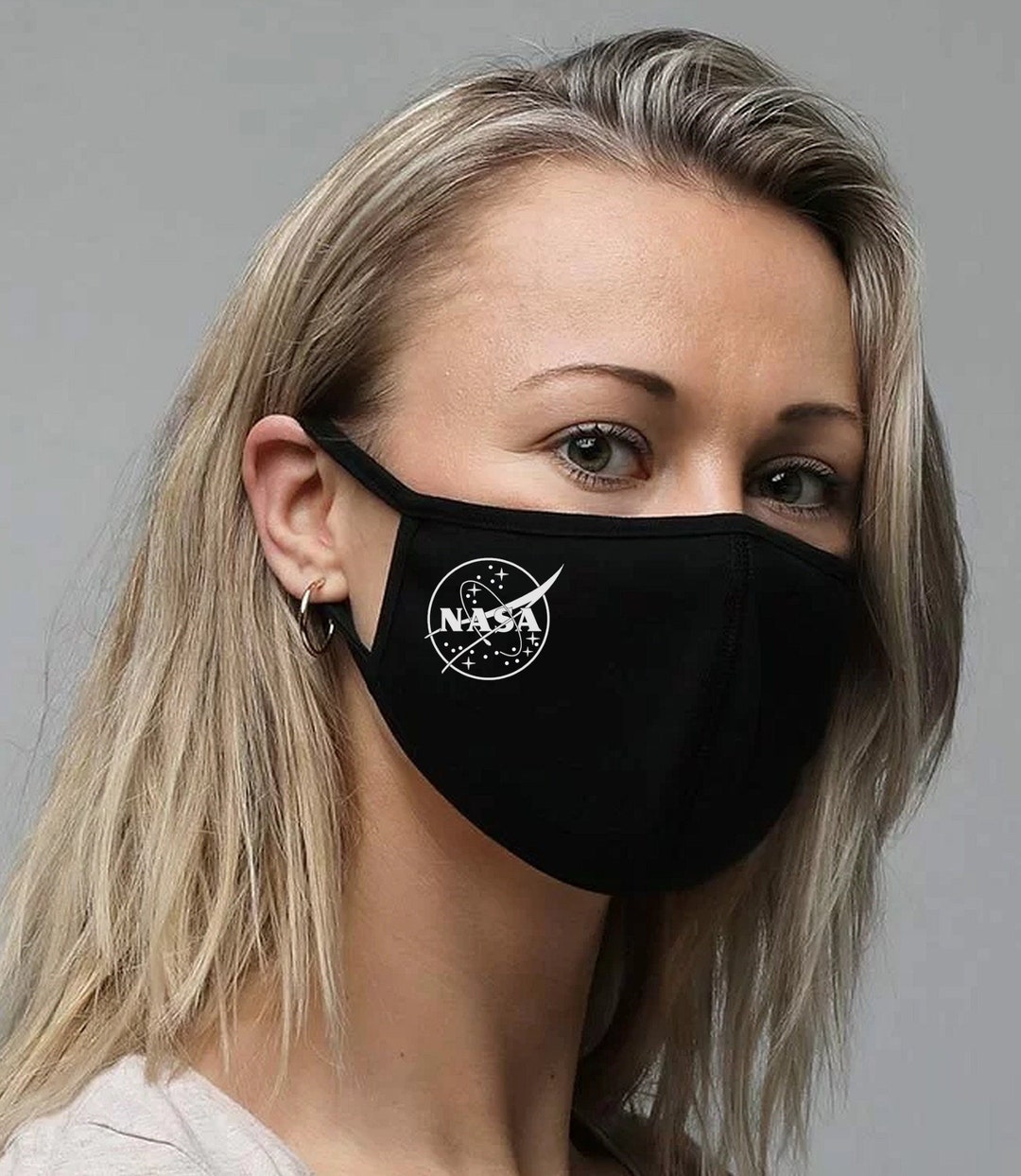 NASA Insignia Logo Fashion FACE MASK Cotton, Washable, Reusable ...