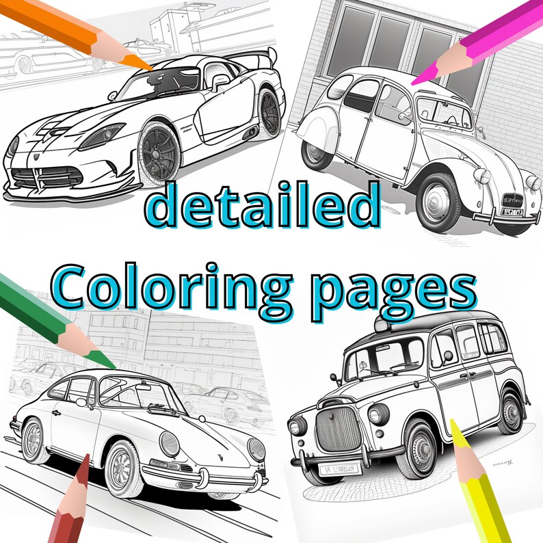 Coloring Pages Coloring Pages / 50 Most Iconics Cars 50 Most Mythical ...