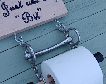 Just Use A Bit Horse Bit Toilet Paper Holder - Etsy