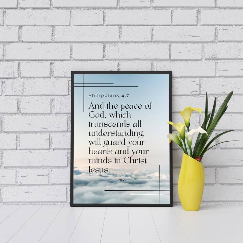 Christian Bible Verses DIGITAL Wall Posters - Etsy