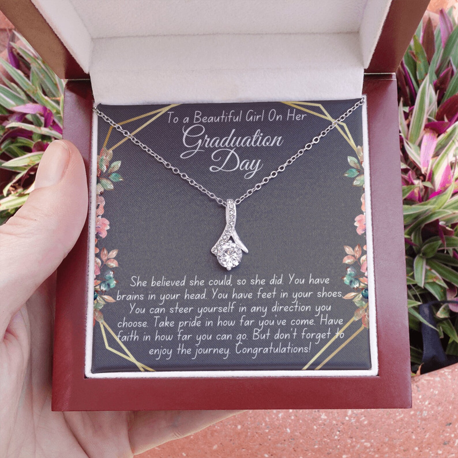 Graduation Necklace for Her Graduation Gift Necklace High - Etsy