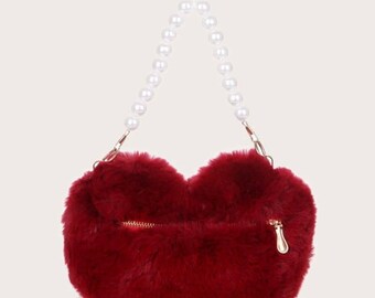 Red Heart Bag | Etsy