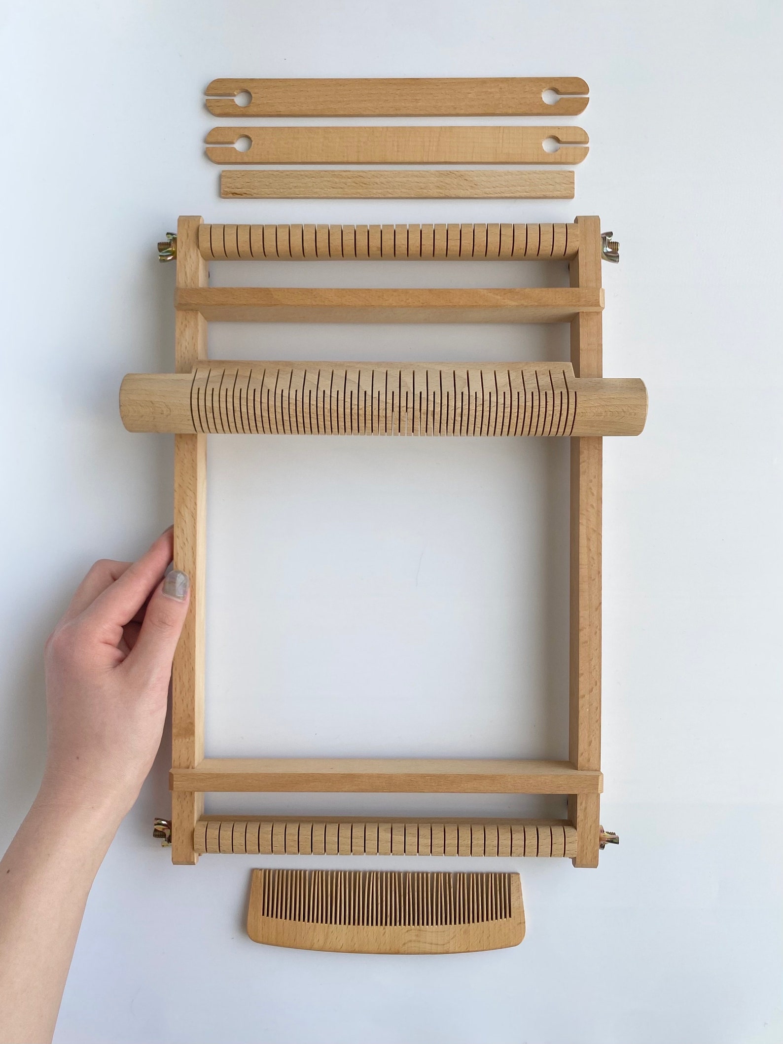 Table Top Weaving Loom Made in Japan & Small Fiber Pack, Weaving Loom ...