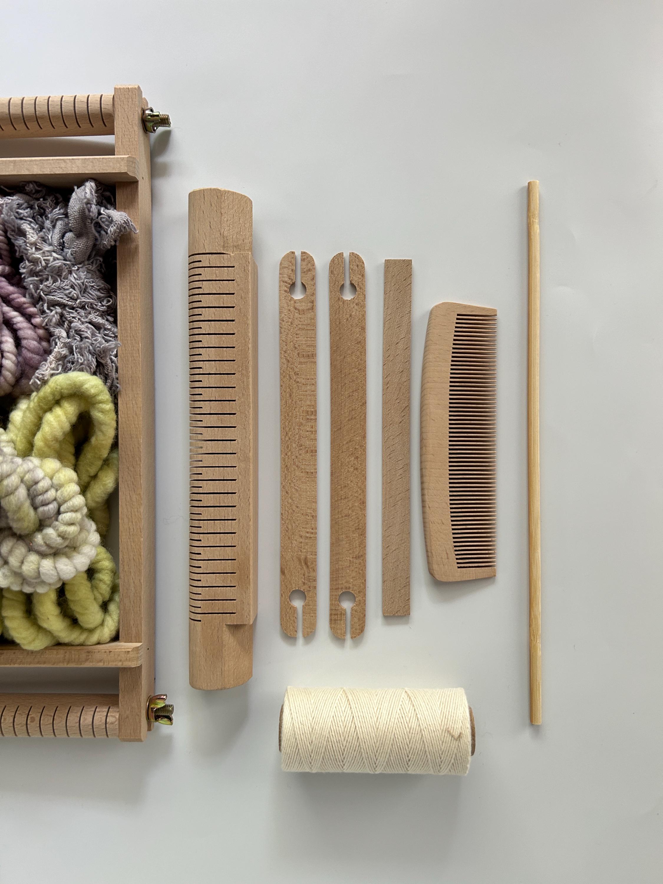 Table Top Weaving Loom Made in Japan & Small Fiber Pack, Weaving Loom ...
