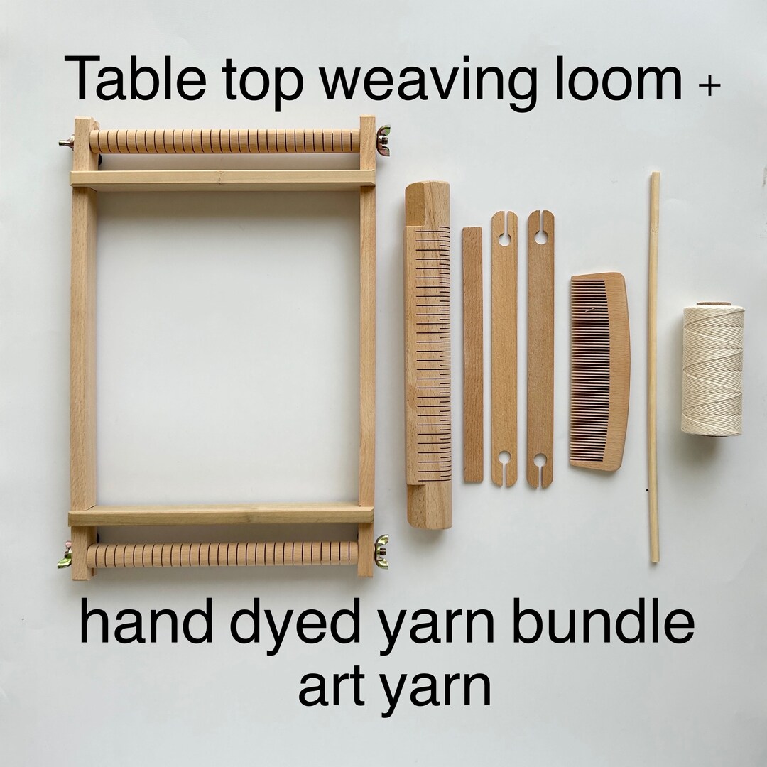 Table Top Weaving Loom Made in Japan & Small Fiber Pack, Weaving Loom ...