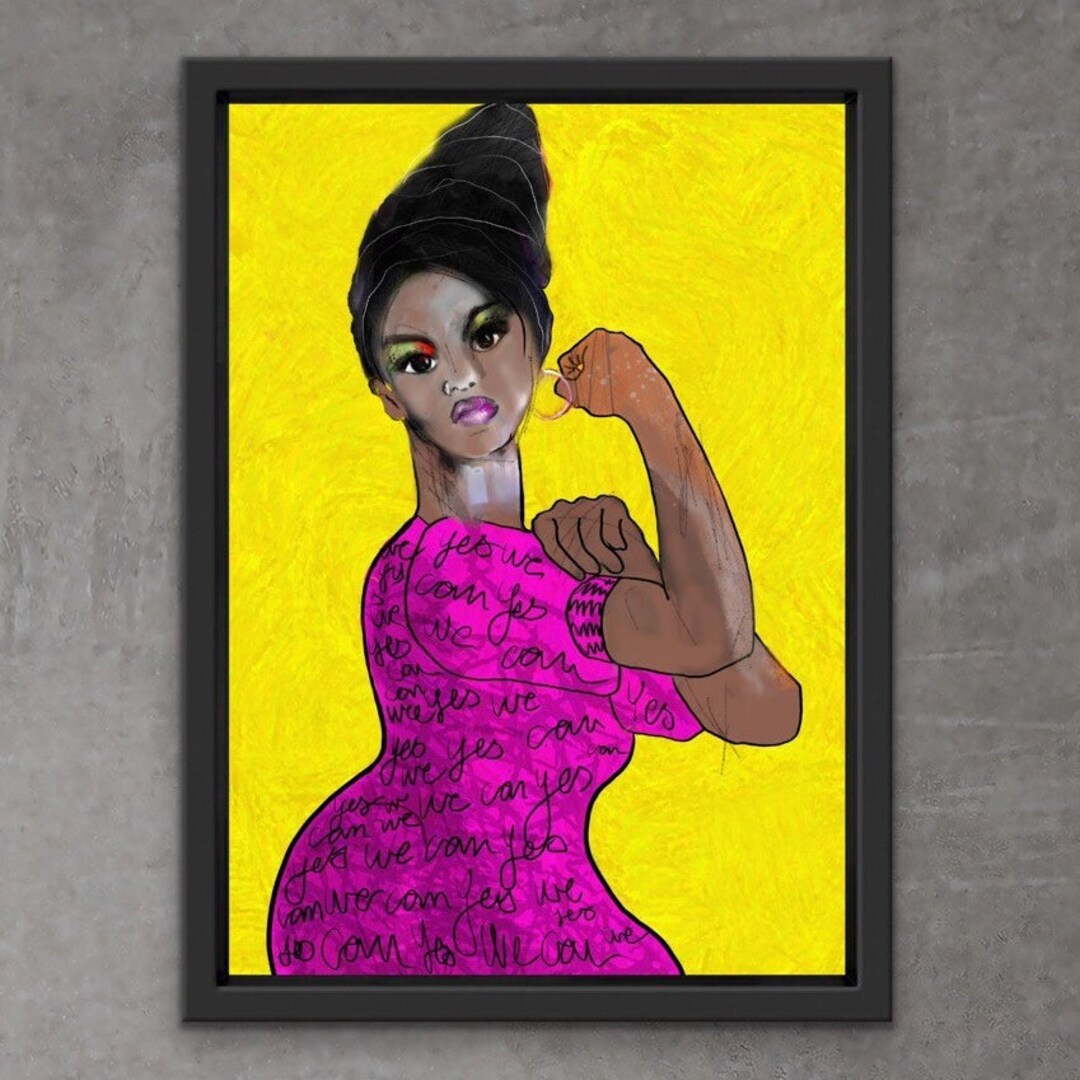 Yes We Can, Fine Art Signed Print, Tyra, Wall Art, Interior Decor ...