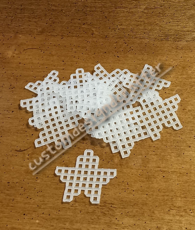 Plastic Canvas Pre Cut Mini Stars - Etsy