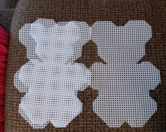 Teddy Bear Plastic Canvas Cut Outs Plastic Canvas for Needlepoint Santa ...