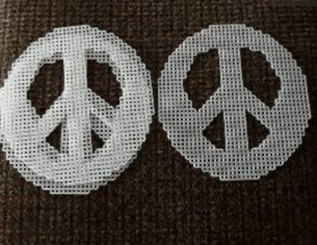 Plastic Canvas Peace Cutouts - Etsy