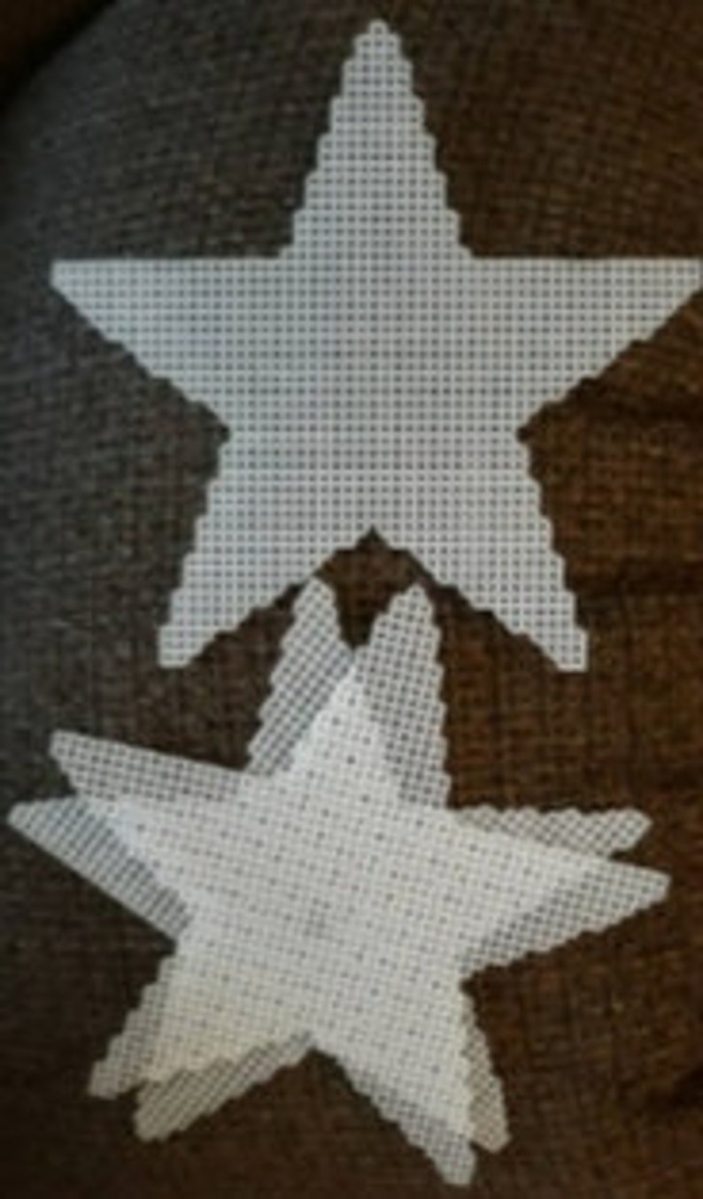 Plastic Canvas Star Cutouts - Etsy