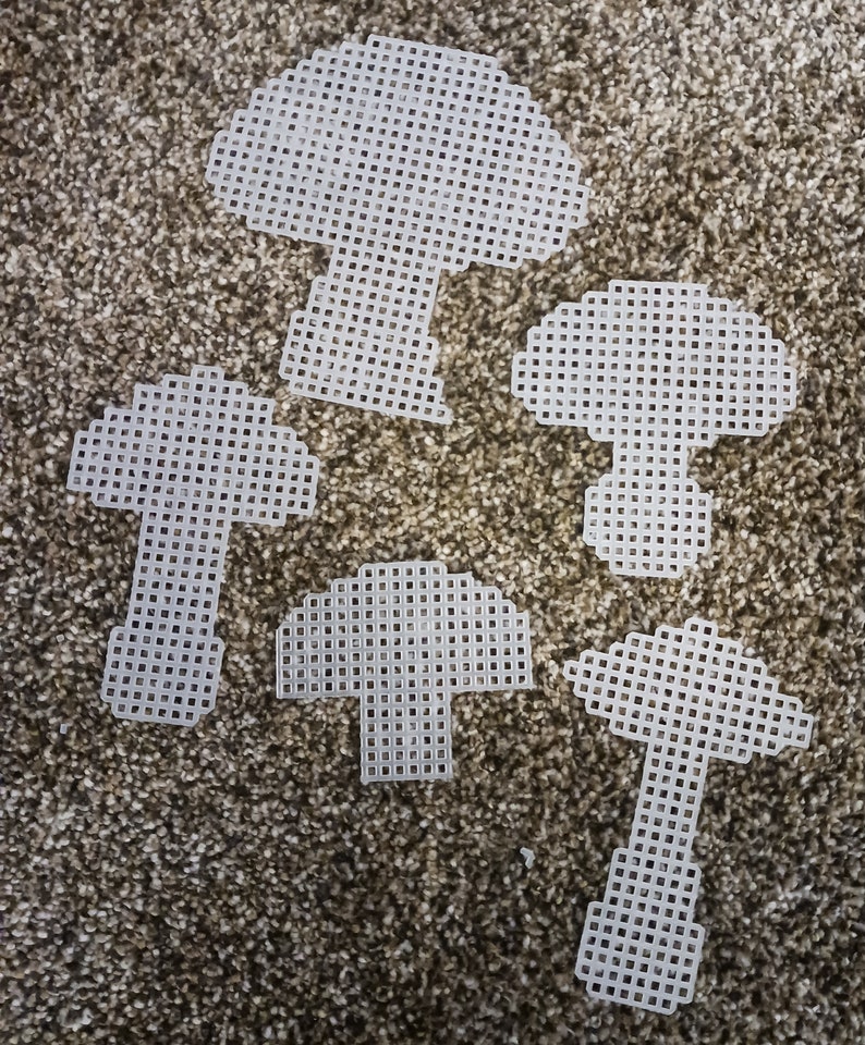 Plastic Canvas Pre Cut Mushrooms - Etsy