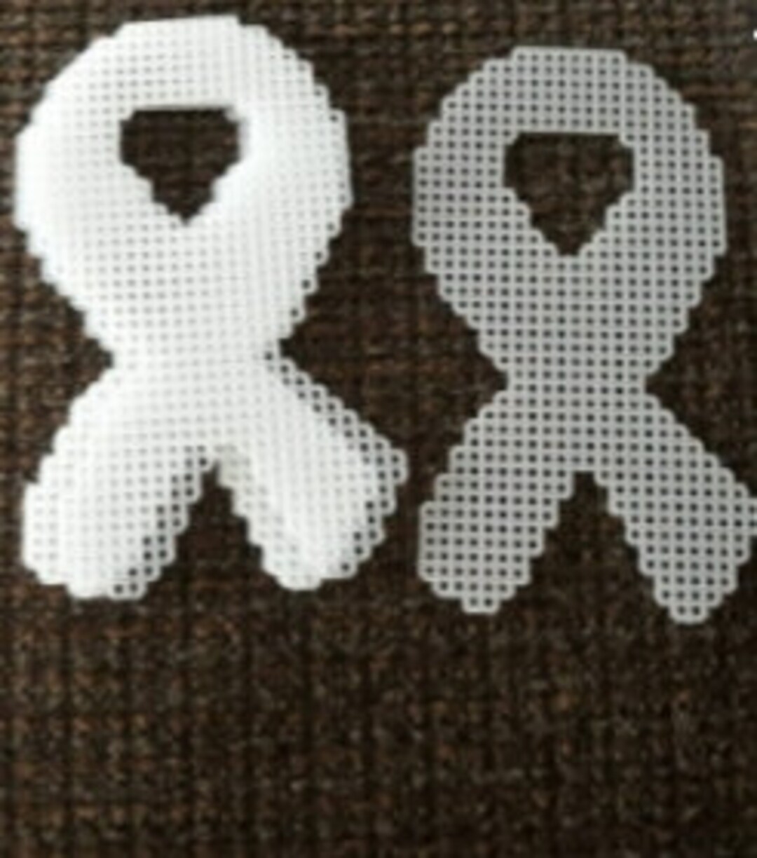 Plastic Canvas Awareness Ribbon Cutouts - Etsy