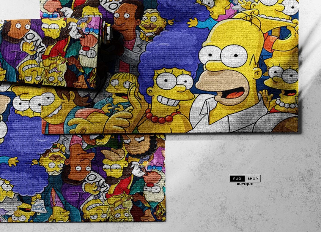The Simpsons Rug, Modern Rug, Poster Rugs, Minimalist Rug, for Living ...