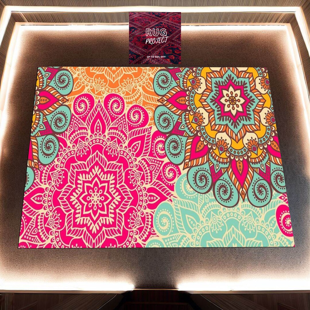 Tribal Colourfull Rug Tribal Pattern Rug Abstract Picture - Etsy