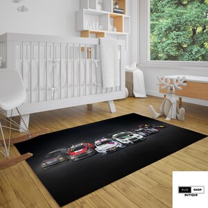 Sim Racing Rug, Modern Rug, Abstract Picture Rugs, Minimalist Rug, for ...