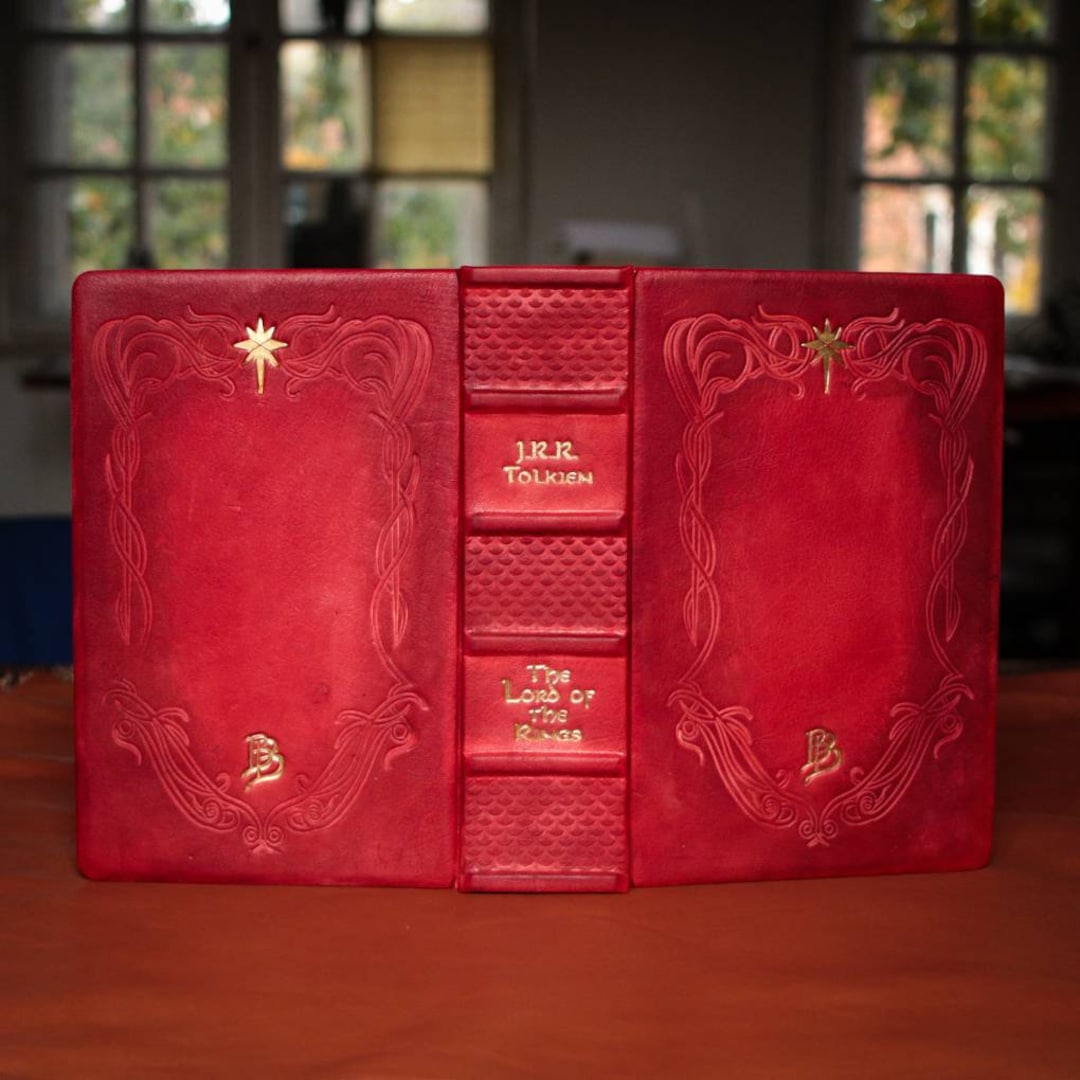 The Lord of the Rings, English Version, Rebound in Leather, Tolkien ...