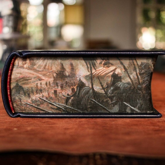 The Lord of the Rings Tolkien Rebound in Leather Painted - Etsy