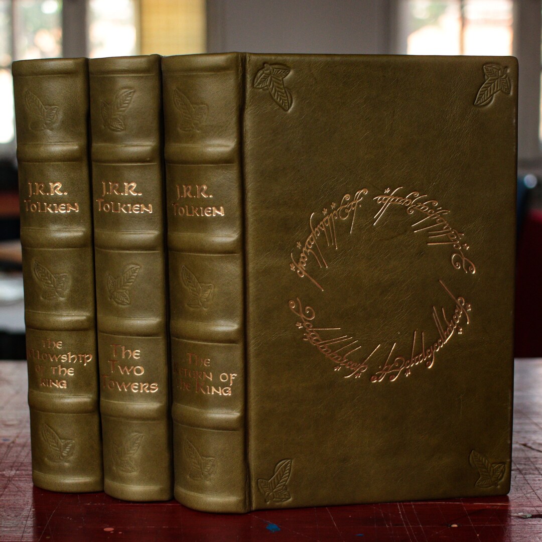 The Lord of the Rings, Rebound in Leather, Tolkien - Etsy