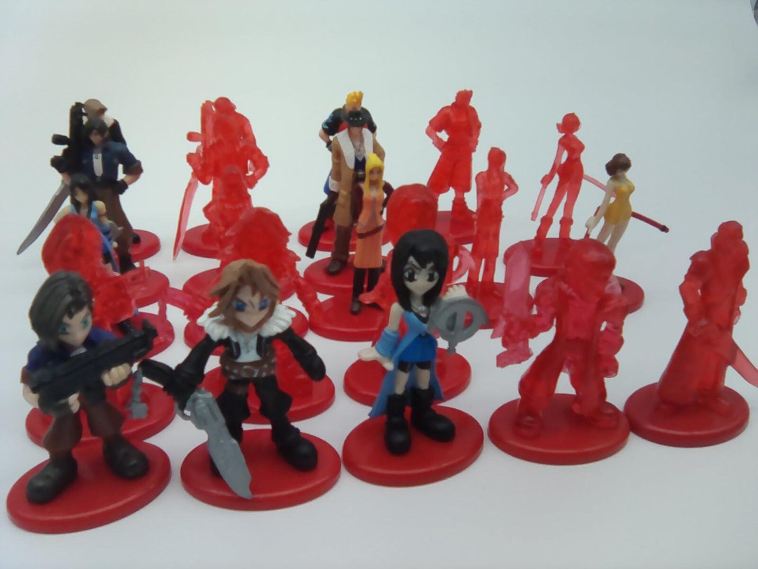22pc Lot 2001 Final Fantasy VIII Mini Coke Figures Squall Rinoa Seifer ...