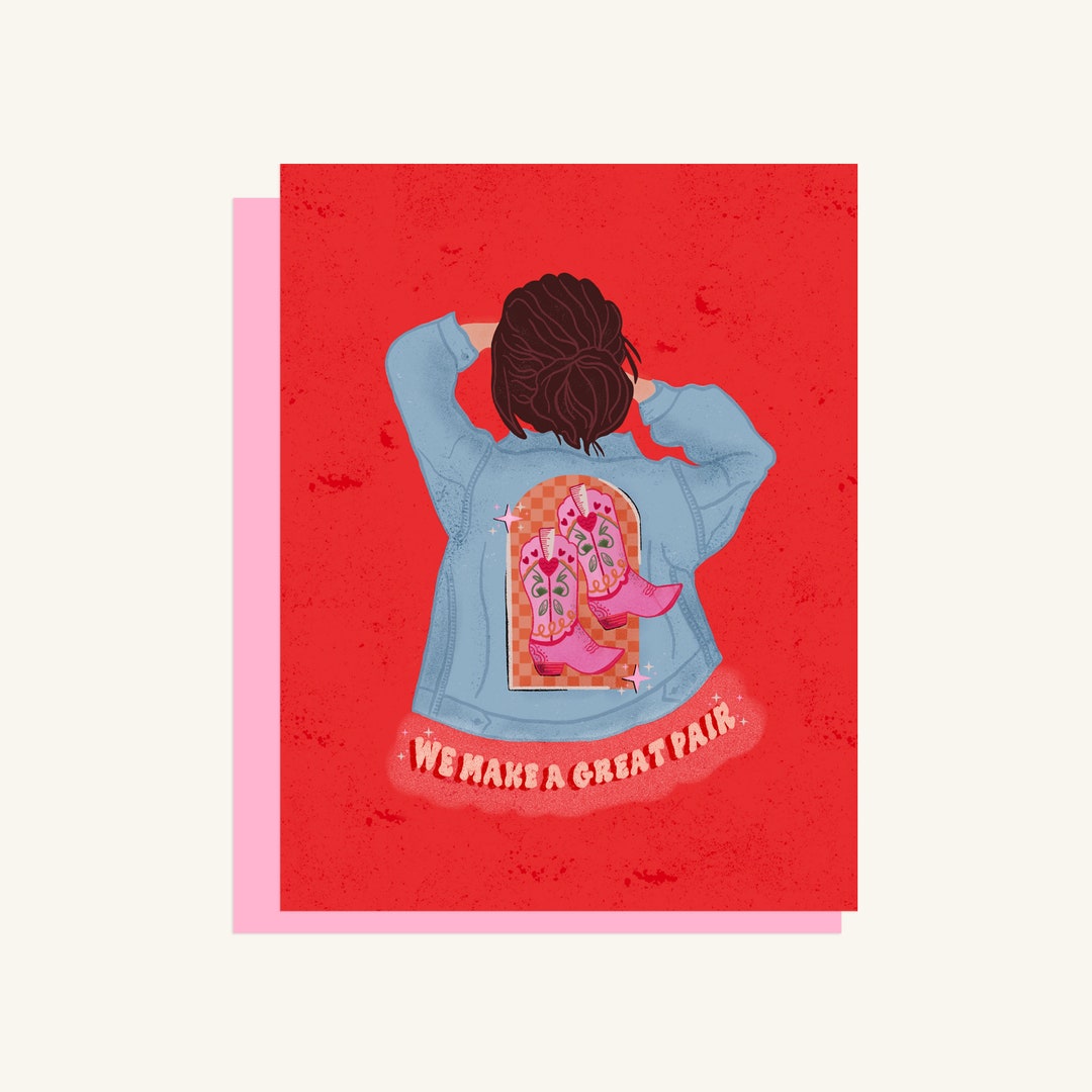 We Make a Great Pair - Valentines Day Card - Etsy