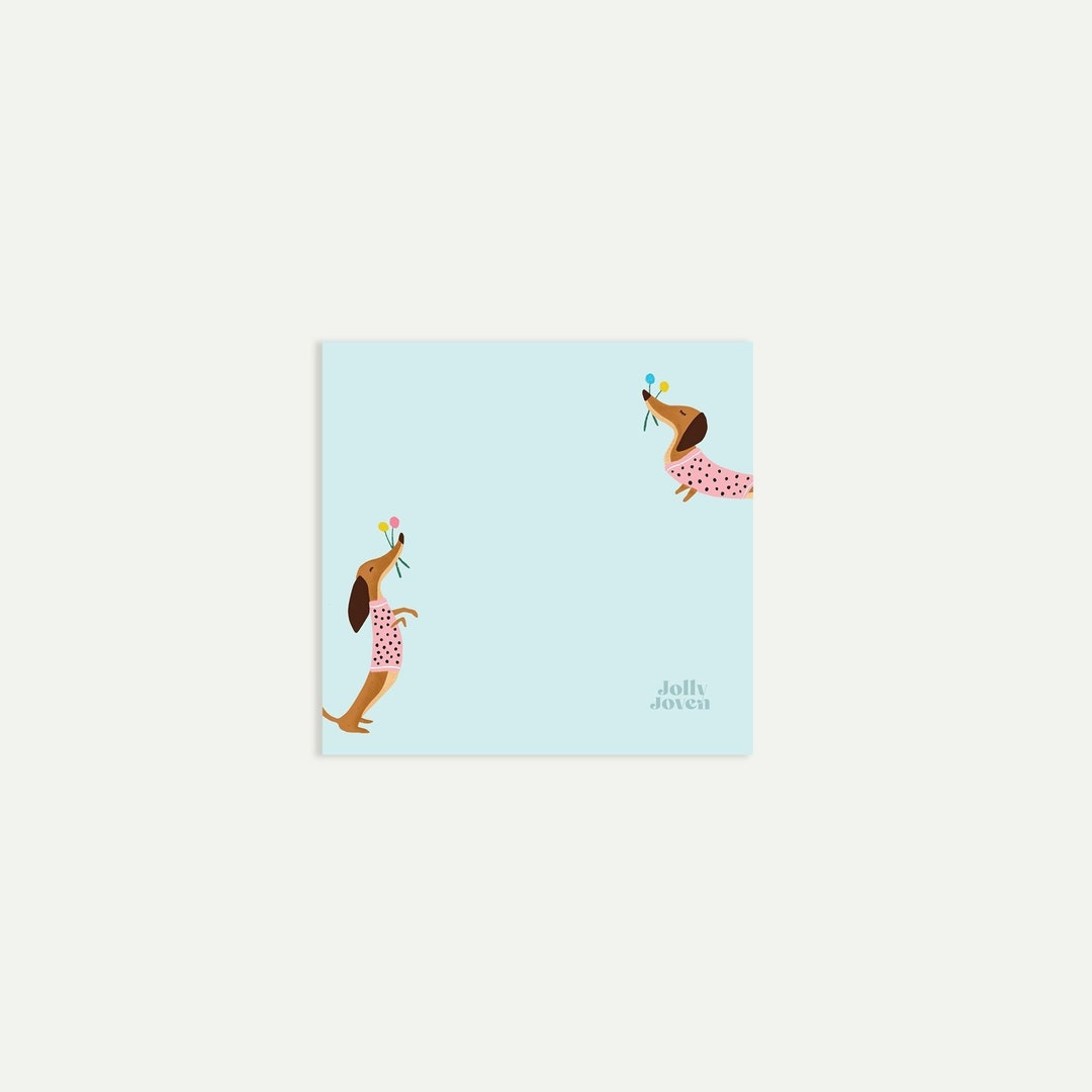 Dachshund Dog Post It Sticky Notepad - Etsy