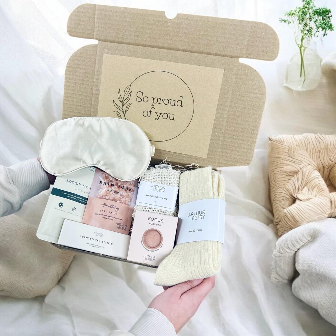 Well Done Gift Box – Proud of You Hamper With Self Care Treats, Bath ...
