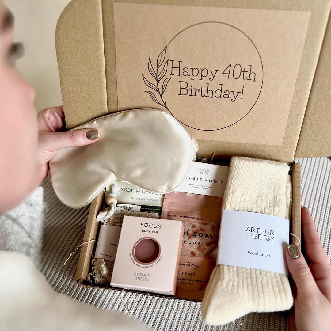 40th Birthday Pamper Box for Her, 40th Birthday Gifts, 40th Ladies ...