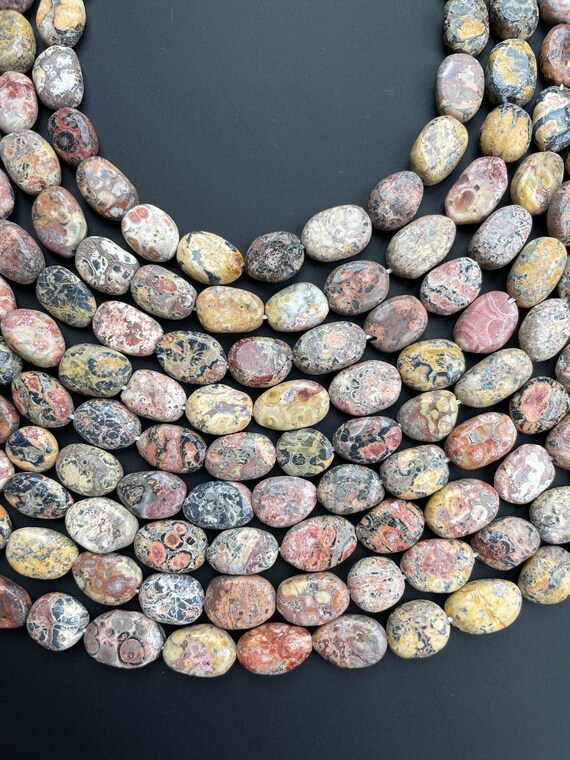 Genuine Natural Leopard Skin Jasper Beads 139 to 108mm - Etsy