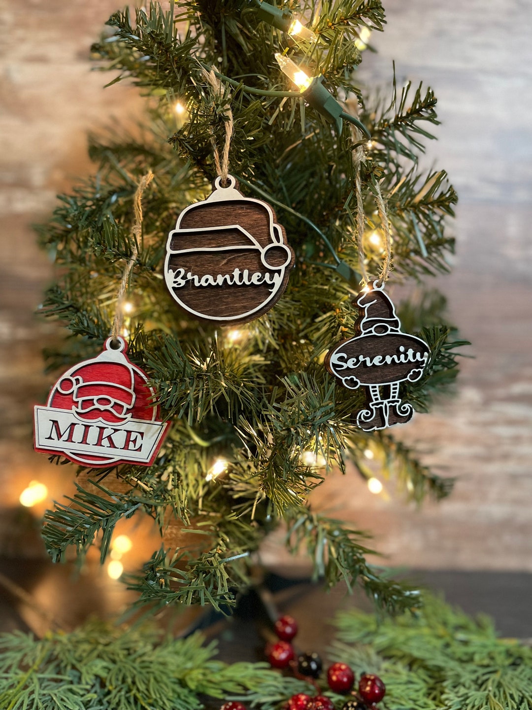 Customized Christmas Character Ornament 3 Styles - Etsy