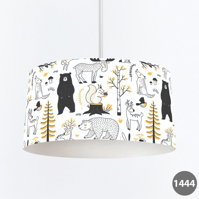 Custom Nursery Safari Pendant Light, Ceiling Light, Lion Lampshade ...