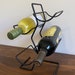 Vintage 4 Bottle Black Metal Wine Rack - Etsy