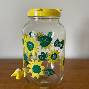 Vintage Golden Harvest 1 Gallon Glass Beverage Tapper Container - Etsy