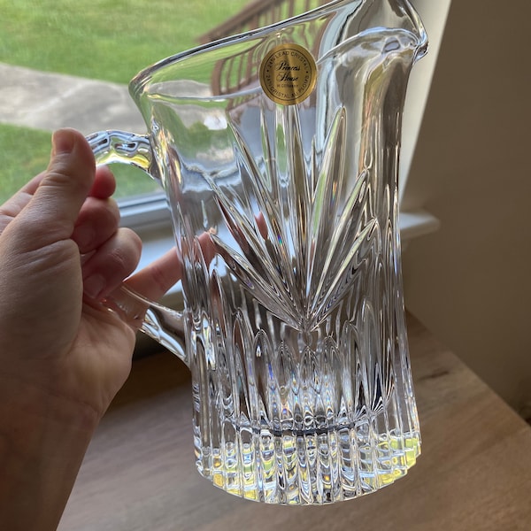 Lead Crystal Pitcher - Etsy
